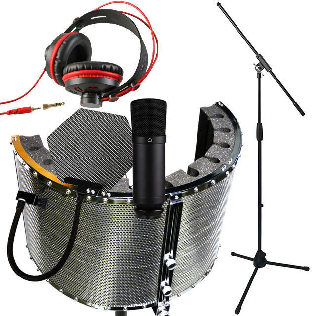 Reflection Screen Recording Bundle with Headphones and Metal Pop Filter ...