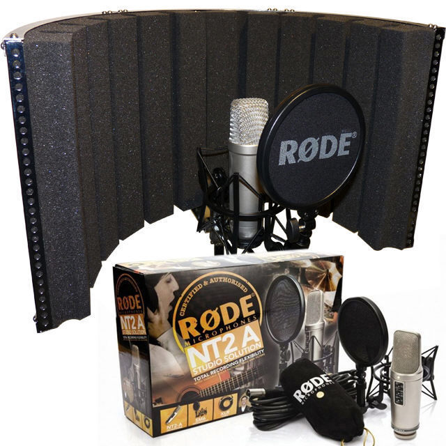 Rode NT2A Condenser Bundle with Sound Reflection Screen Vocal Recording ...
