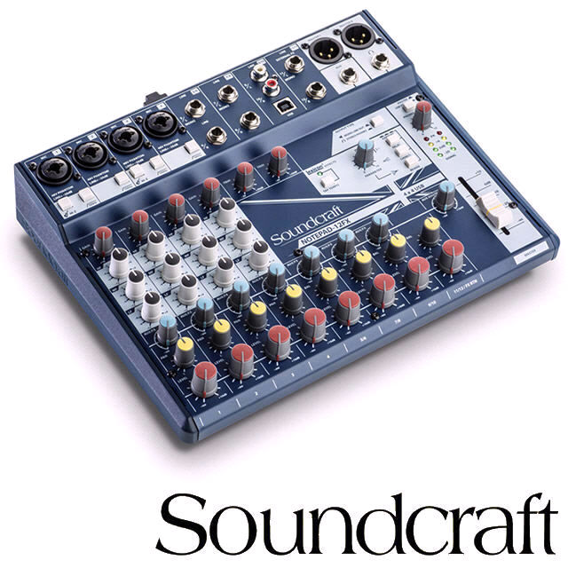 Soundcraft Notepad 12fx Mixer 12 Channel Mixing Desk with FX, USB and ...