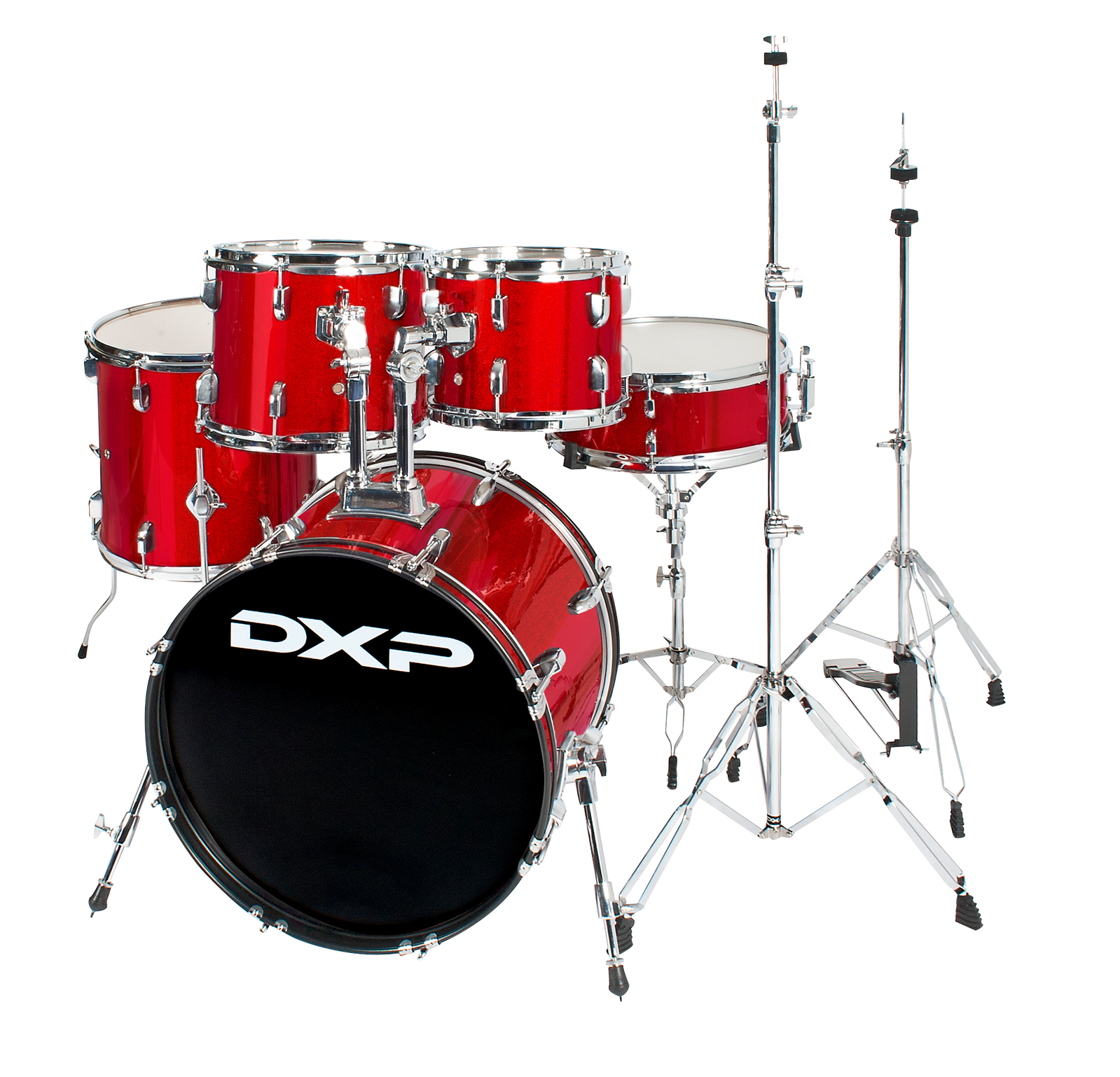 DXP Fusion 20 Series Drum Kit Candy Apple Sparkle