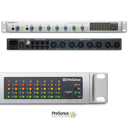 Presonus Digimax D8 8 Channel Mic Pre amplifier with 44.1k and 48k ...